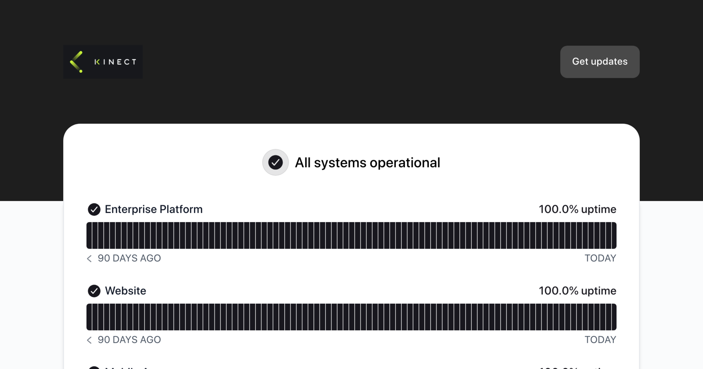 Kinect Card - Status